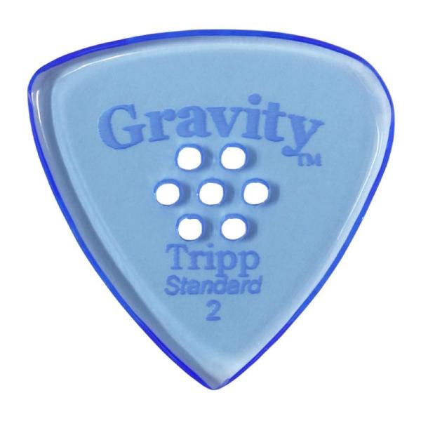 GRAVITY GUITAR PICKS Tripp -Standard Multi-Hole- GTRS2PM 2.0mm Blue ギターピックグラビティギターピックは、ハンドメイドでピックを製作するアメリカのブランド。アクリル素材を職...