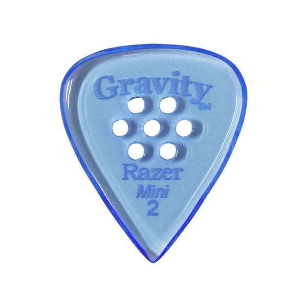 GRAVITY GUITAR PICKS Razer -Mini Multi-Hole- GRAM2PM 2.0mm Blue ギターピックグラビティギターピックは、ハンドメイドでピックを製作するアメリカのブランド。アクリル素材を職人の手に...