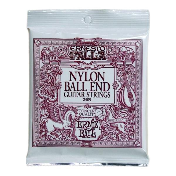 ERNIE BALL 2409 ボールエンド クラシックギター弦ナイロン・フロス（ナイロン繊維を何百回もよったもの）の芯線に80/20ブロンズの巻線をワウンドさせたワウンド弦と豊かな倍音とリッチなサウンドを特徴としたブラック・ナイロン弦を組...