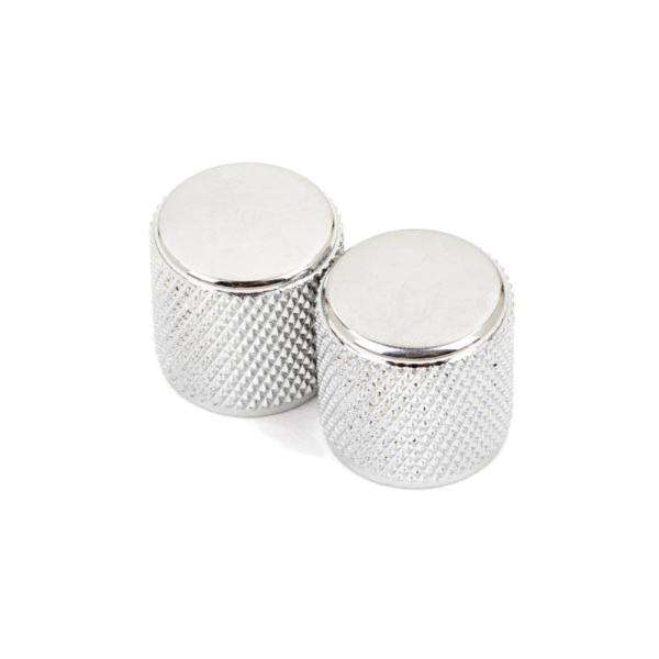 フェンダー ギターパーツ ノブ Telecaster/Precision Bass Knurled Knobs クローム ナールドフラットトップノブ Fender。※ギターパーツの取り扱いには、相応の技術と知識が必要になります。自己責任にて...