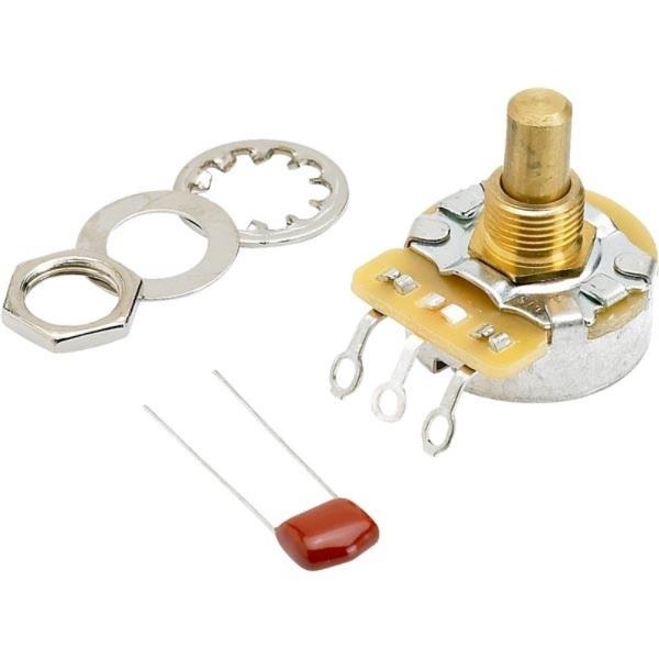 ギター ポット フェンダー Fender 250K No Load Solid Shaft Potentiometer ギターパーツ。※ギターパーツの取り扱いには、相応の技術と知識が必要になります。自己責任にて、取り扱い可能な方のみ、ご検討...