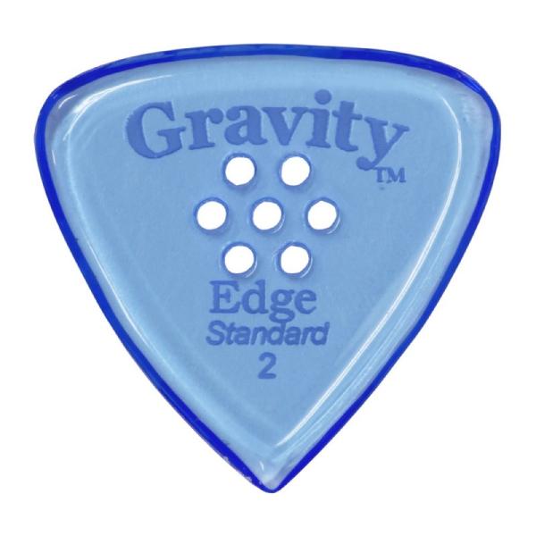 GRAVITY GUITAR PICKS Edge -Standard Multi-Hole- GEES2PM 2.0mm Blue ギターピックグラビティギターピックは、ハンドメイドでピックを製作するアメリカのブランド。アクリル素材を職人...
