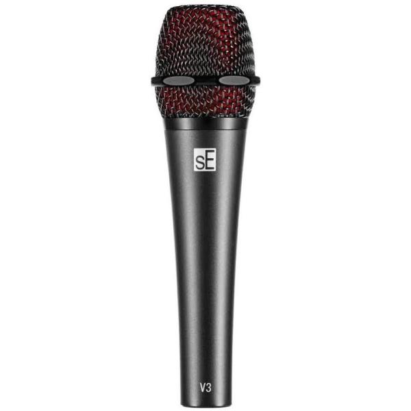 sE ELECTRONICS V3 ダイナミックマイクロフォン金属製の筐体、スティールメッシュグリルV3 の筐体はすべてが金属製です シャーシに採用されている高品質で耐久性に優れる亜鉛合金は、何年にも渡るステージ上での酷使にも耐えられるよう...