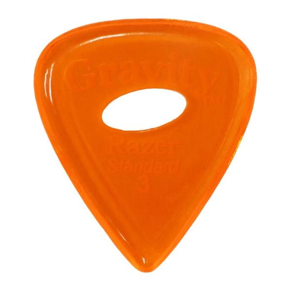 GRAVITY GUITAR PICKS Razer -Standard Elipse Grip Hole- GRAS3PE 3.0mm Orange ギターピックグラビティギターピックは、ハンドメイドでピックを製作するアメリカのブランド。...