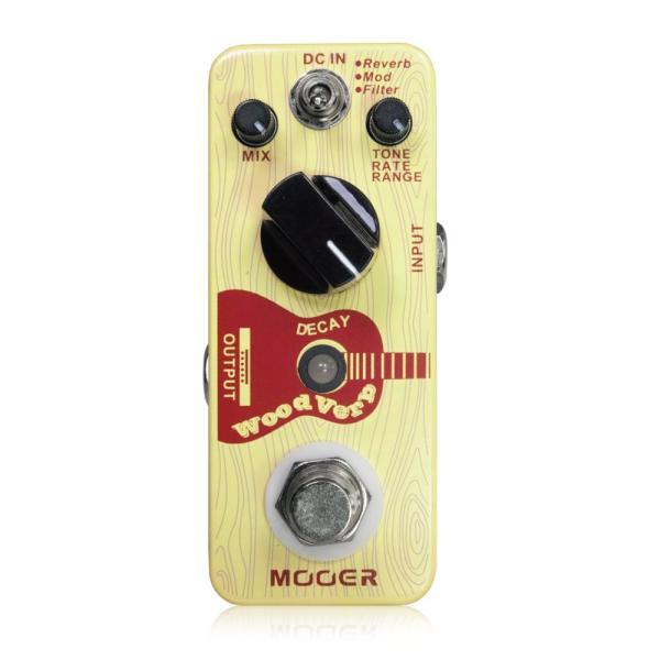 リバーブ ムーア Mooer WoodVerb アコースティック用リバーブ ギターエフェクター アコギ用エフェクター ウッドバーブ  Mooer WoodVerbは、アコースティックギターのために設計された小さなデジタルリバーブペダルです。...