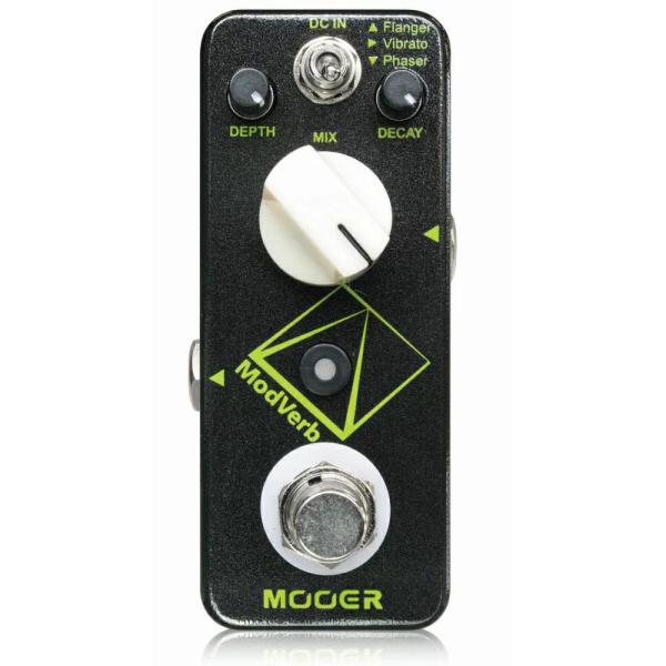 Mooer ModVerbは、3つの人気モジュレーションエフェクトとリバーブを合わせてたミニサイズペダルです。モジュレーションのタップテンポや、音を無限大に伸ばすフリーズ機能も搭載。フランジャー、ビブラート、フェイザーの中から選択したエフェ...