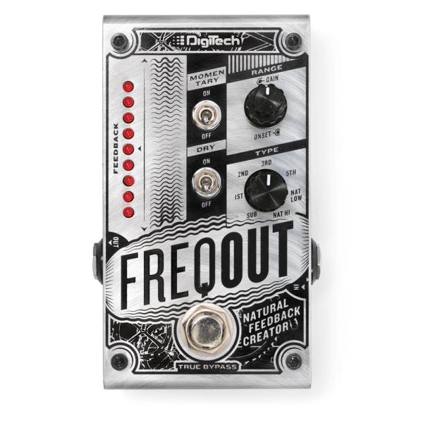 DIGITECH FreqOut ナチュラルフィードバッククリエイターペダルFreqOutはオリジナル・トーンを変化させることなく、すべてのギター・シグナルに独特のフィードバック・ハーモニクスを加えることのできる革命的なペダルです。
