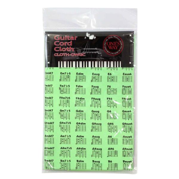 ONE'S WAY GUITAR CODE CLOTH CLOTH-OWGC GRN ギターコード クロスギターコード付きクロスマイクロファイバー繊維を使用したクロスです。ミクロの繊維が空気層を多く含むため、手あか等をキレイに拭き取ることが...