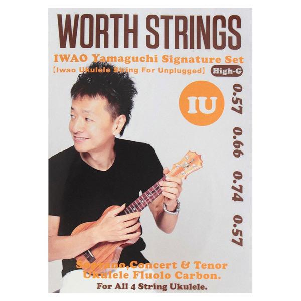 Worth Strings IU IWAO Unplugged High-G ウクレレ弦シンプルなウクレレが持つ特性を最大限に発揮するために作られたWorth Strings。IWAO × Worth Strings シリーズは、プロウクレ...