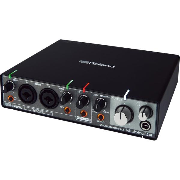 ROLAND Rubix24 USB AUDIO INTERFACE オーディオインターフェイスコンパクト・ボディに高音質なコンポーネントを集約。24bit/192kHz対応のUSBオーディオ・インターフェース。Rubix24は、ローランド...