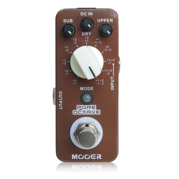 オクターバー エフェクター ムーア Mooer Pure Octave ピュアオクターブ ギターエフェクター  Pure Octaveは入力信号に対して正確にオクターブダウン、オクターブアップを追加することができるオクターバーペダルです。和...