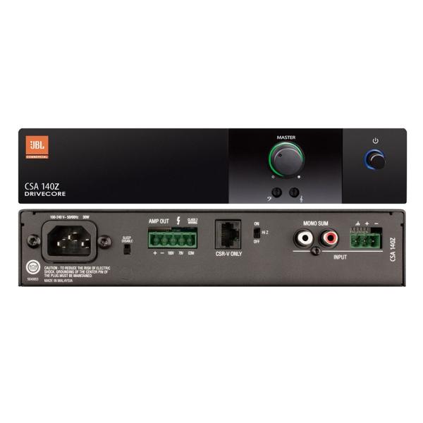 JBL PROFESSIONAL CSA140Z パワーアンプ【多彩な機能をコンパクトなボディーに収めた設備用パワーアンプ】JBL COMMERCIAL CSA Seriesは、コンパクトなボディーに多彩な機能を搭載し、1台で様々な現場に対...