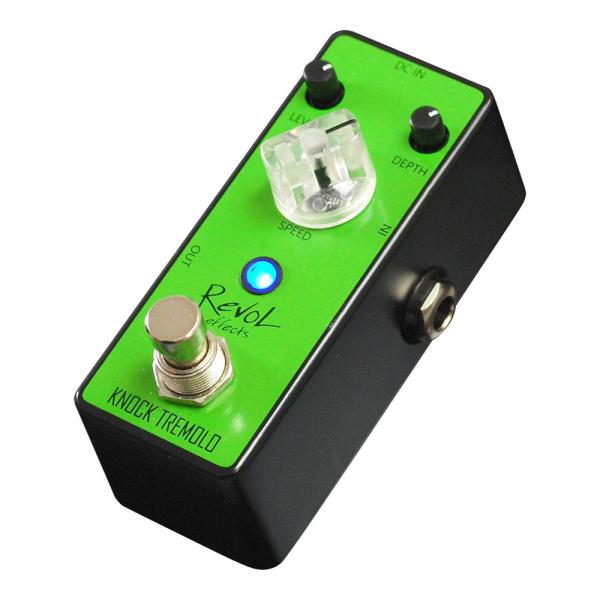 RevoL effects ETR-01 KNOCK TREMOLO トレモロ ギターエフェクターRevoL e?ects KNOCK TREMOLO ETR-01は、ボリュームの増減を周期的にコントロールするモジュレーションエフェクトです...