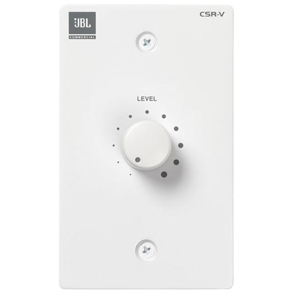 JBL PROFESSIONAL CSR-V-WHT 壁取付パネル型リモートコントローラーJBL PROFESSIONALのパワーアンプやミキサーなどの出力音量の調整が可能です。色：白対応機種：パワーアンプCSA 140Z、180Z、112...