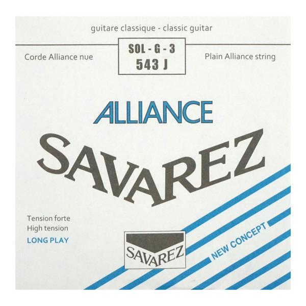 サバレス 弦 バラ弦 3弦 SAVAREZ 543J ALLIANCE High tension アリアンス ハイテンション クラシックギター弦   SAVAREZ 543J ALLIANCE High tension クラシックギター弦 ...