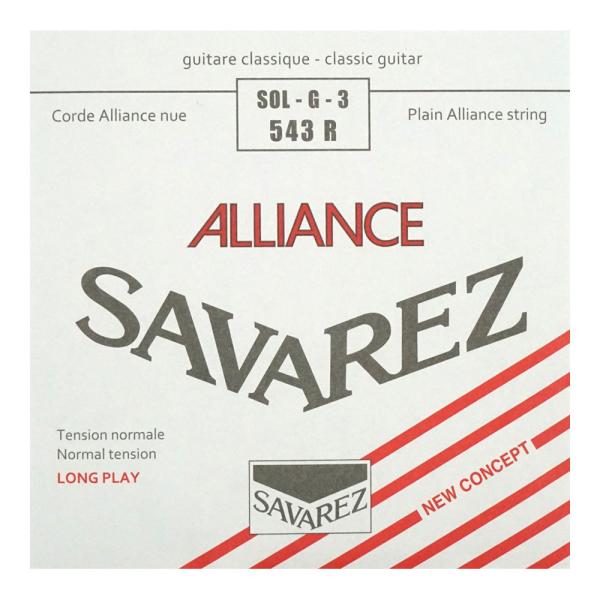 サバレス 弦 バラ弦 3弦 SAVAREZ 543R ALLIANCE Normal tension クラシックギター弦 アリアンス ノーマルテンション  SAVAREZ 543R ALLIANCE Normal tension クラシック...