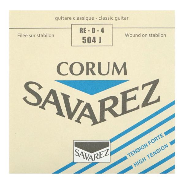サバレス 弦 バラ弦 4弦 SAVAREZ 504J CORUM High tension クラシックギター弦 コラム ハイテンション  SAVAREZ 504J CORUM High tension クラシックギター弦 4弦 バラ弦フラン...