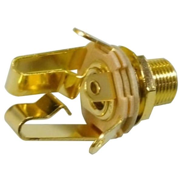 モントルー ギタージャック Switchcraft stereo jack #12B-G-L No.8330 ステレオジャック ギターパーツ Montreux。※ギターパーツの取り扱いには、相応の技術と知識が必要になります。自己責任にて取り...