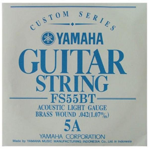 ヤマハ YAMAHA ギター 弦 バラ売り FS55BT アコースティックギター用 バラ弦 5弦ヤマハのアコースティックギター用コーティング弦の5弦、バラ弦です。非常に薄いコーティングを施すことによって錆にくい仕様となっており、音色と演奏性...