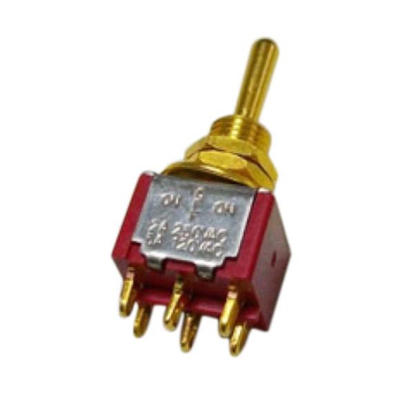 モントルー ギター スイッチ Mini Switch 6P ON-OFF-ON Gold No.1425 ミニスイッチ ギターパーツ Montreux。※ギターパーツの取り扱いには、相応の技術と知識が必要になります。自己責任にて取り扱い可能...