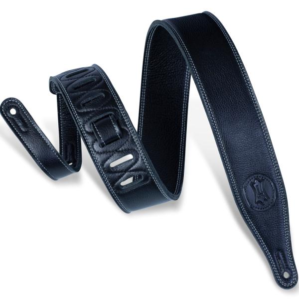 LEVY'S M17SS-BLK ギターストラップ 革 ※入荷の状況により、ロゴの色味が異なる場合がございます。あらかじめご了承ください。DESIGNERGuitar Strapトリプルプライ（3層）スーパーソフト・ガーメントレザー。ダブル...
