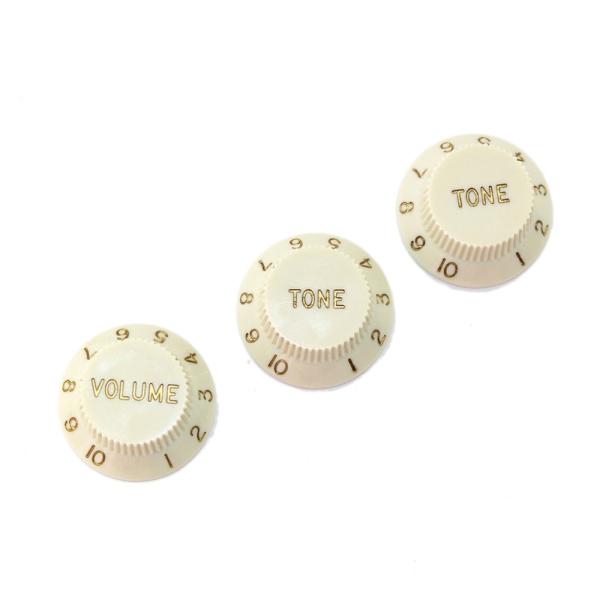 Montreux Strat 1V2T knob set Mint Green No.819 ギターパーツ※ギターパーツの取り扱いには、相応の技術と知識が必要になります。自己責任にて取り扱い可能な方のみ、ご検討下さい。取り付け時に起った、楽...