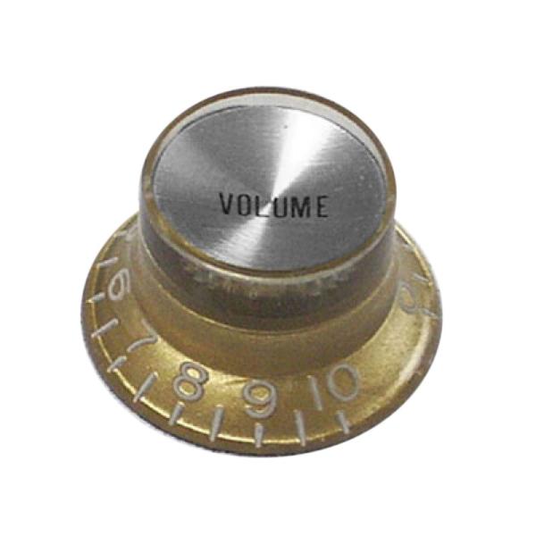 Montreux Metric Reflector Knob Volume Gold (Silver Top) No.8857 ギターパーツ※ギターパーツの取り扱いには、相応の技術と知識が必要になります。自己責任にて取り扱い可能な方のみ、ご...