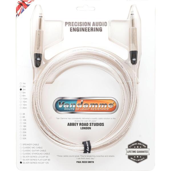 「UK の音色を追及する人に・・・」アビー・ロード・スタジオが選んだセッション・グレード ギター／楽器用ケーブルバンダムのシルバー・シリーズは、ギターやベースをアンプに繋ぐための楽器用ケーブルです。材質と電気特性には一切妥協をしていません。...