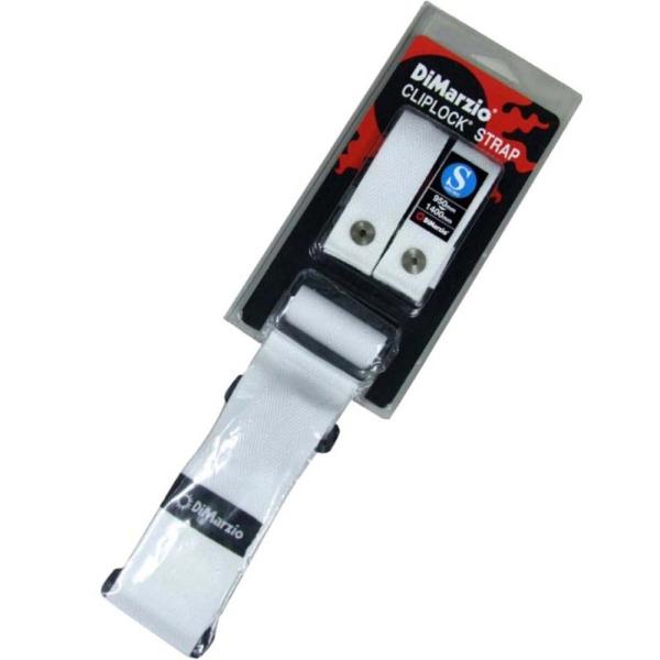 ディマジオ ギターストラップ 白 DD2200S W Dimarzio ギター用ストラップ。オリジナル強化ナイロンのクリップロック・ストラップ。クリップロックはエンドピン部分を固定するため、ストラップピンからのギター脱落を防止します。クリッ...