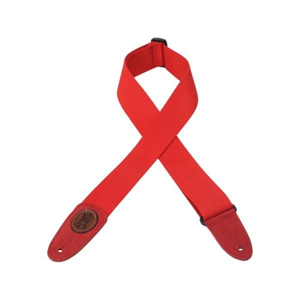 LEVY'S MSSC8-RED ギターストラップBASSGuitar Strapベーシックモデル。