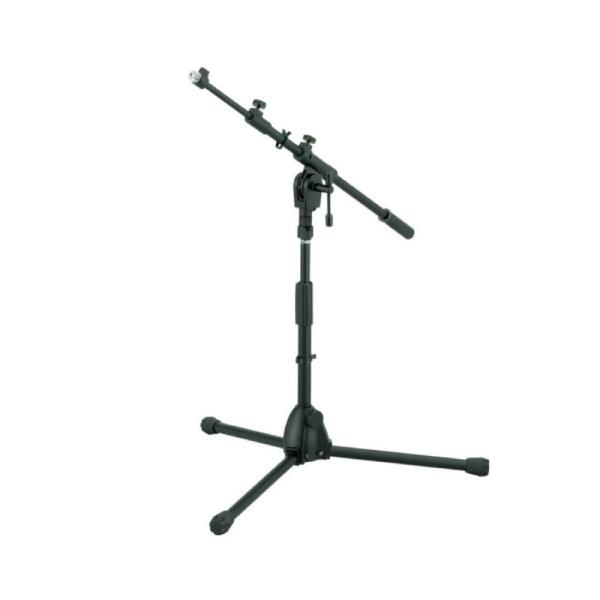 Iron Worksシリーズ・マイクスタンド MS436LBKは、バスドラムやギターアンプのマイキングに最適なローポジション用、ブームマイクスタンド。TAMAが長年生産/販売を続けるMS205STBKのスペックをベースに、先端部に実体ロッド...