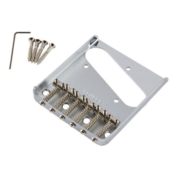 フェンダー ギター ブリッジ 6-Saddle Vintage-Style Telecaster bridge Assembly テレキャスター ブリッジ Fender。※ギターパーツの取り扱いには、相応の技術と知識が必要になります。自己責...