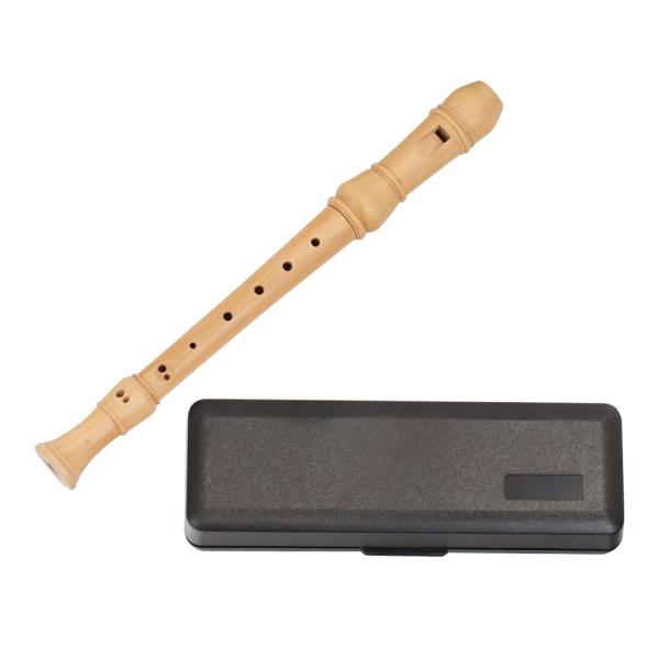 メイプル材を使用した木製のソプラノリコーダーです。ジャーマン式ハードケース付属