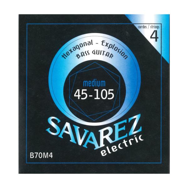 サバレス 弦 ベース弦 SAVAREZ HEXAGONAL EXPLOSION B70M4 45-105 エレキベース弦 ヘキサゴンエクスプロージョン  SAVAREZ HEXAGONAL EXPLOSION B70M4 エレキベース弦フラ...