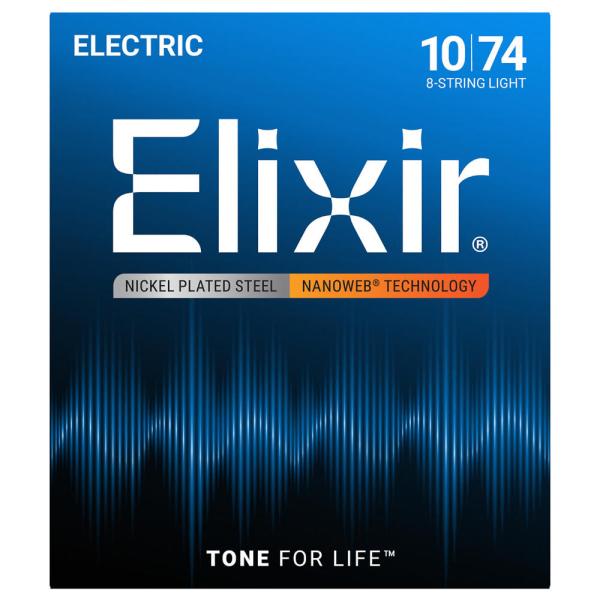 ELIXIR 12062 NANOWEB 8-String Light 10-74 8弦 エレキギター弦エレキ弦 NANOWEBコーティングは、従来のエレキ弦と変わらない存在感、迫力、細やかな表現を提供しながら、従来のエレキ弦とは比較になら...