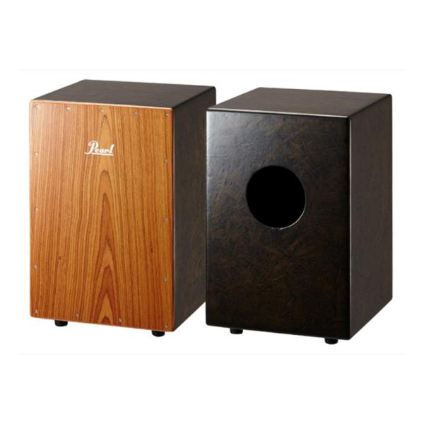 Pearl PCJ-CBC/SC BK Chipboard Cajon チップボードカホン ＃BK Black w/Brown Faceplate打面はパラウッド、それ以外の面は、強度を高めた製法により完成させたリサイクル材のひとつ、Chi...