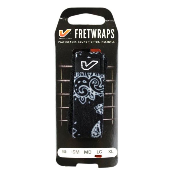 Gruv Gear FW1-BNB-LG FretWraps Black Bandana 1-Pack ラージ 6弦ベース/7弦・8弦エレキギター用フレットラップは、スタジオ、セッションプレイヤーやタッピングの熱狂的なファンが持っておくべき...