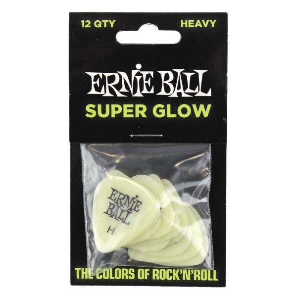 ギターピック 12枚 セット アーニーボール 0.94mm PICK #9226 Glow/DRK HEAVEY ERNIE BALL。※製造時期によってパッケージデザインが掲載画像と異なる場合がございます。素材：Cellulose Ace...