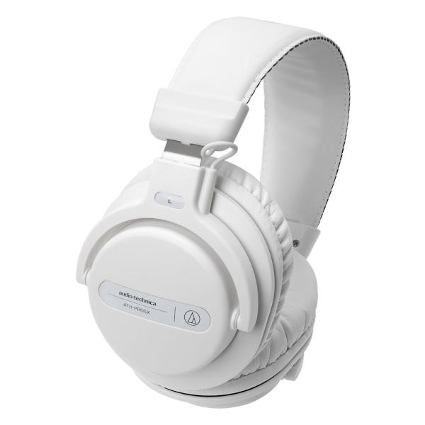AUDIO-TECHNICA ATH-PRO5X WH DJヘッドホン正確な音の定位でDJプレイからリスニングまで網羅。音とグルーヴを楽しむための高解像度ヘッドホン。カラー：ホワイト（白）【特徴】・DJ用に新設計されたφ40mmドライバーを...