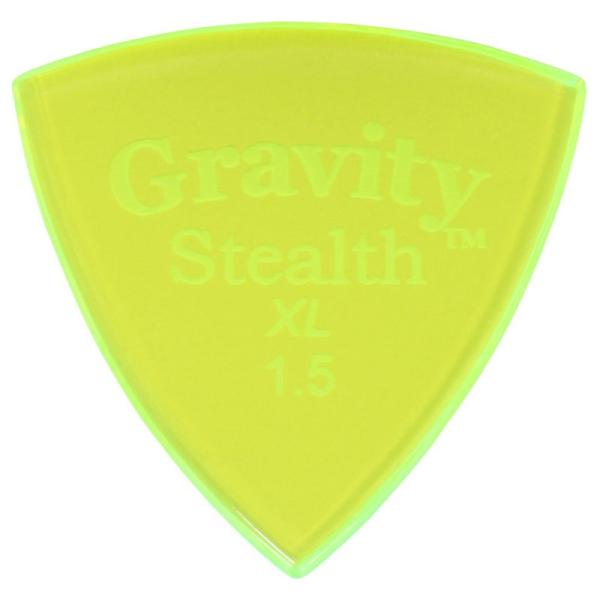 GRAVITY GUITAR PICKS Stealth -XL- GSSX15P 1.5mm Fluorescent Green ピックグラビティギターピックは、ハンドメイドでピックを製作するアメリカのブランド。