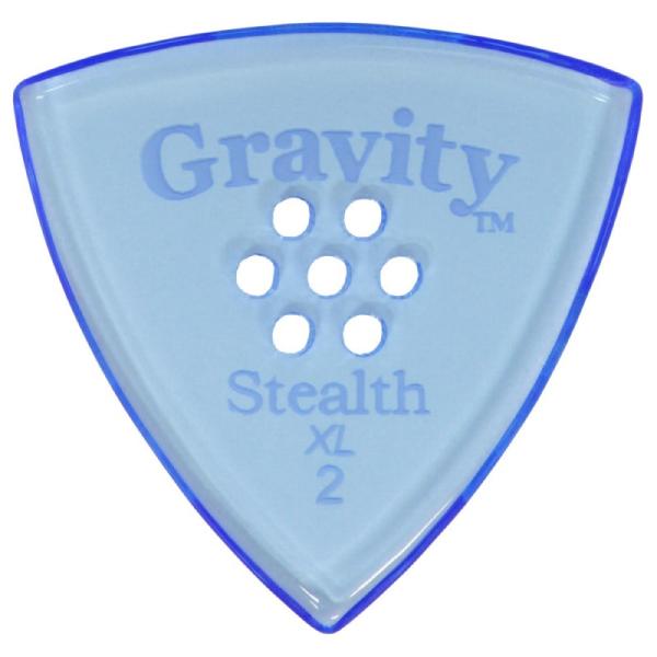 GRAVITY GUITAR PICKS Stealth -XL Multi Hole - GSSX2PM 2.0mm Blue ピックグラビティギターピックは、ハンドメイドでピックを製作するアメリカのブランド。