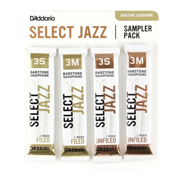 ※商品の性質上、商品の返品・交換はお受け出来ません。D'Addario Woodwinds/RICO LDADSPJZSBS3S ジャズセレクト バリトンサックス リード サンプラーパック [F3S F3M UF3S UF3M]Jazz S...