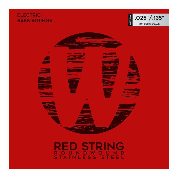 ワーウィック WARWICK 42401 RED stainless steel 6-string Set M 025-135 ベース弦 コンピュータ制御のマシン・メイドによる、お求めやすい価格のステンレス・ラウンドワウンド弦。高い耐久性と...