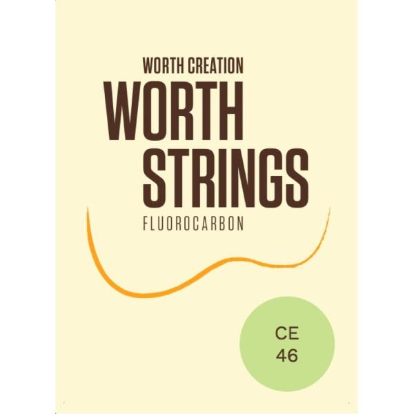 Worth Strings CE Extra ウクレレ弦釣り糸などで使用される「フロロカーボン」と呼ばれる素材を使った Worth （ワース）弦。特徴は伸びにくく、湿温度の変化に強いという点。「よりヌケの良い音」がお好みの方にオススメです！...