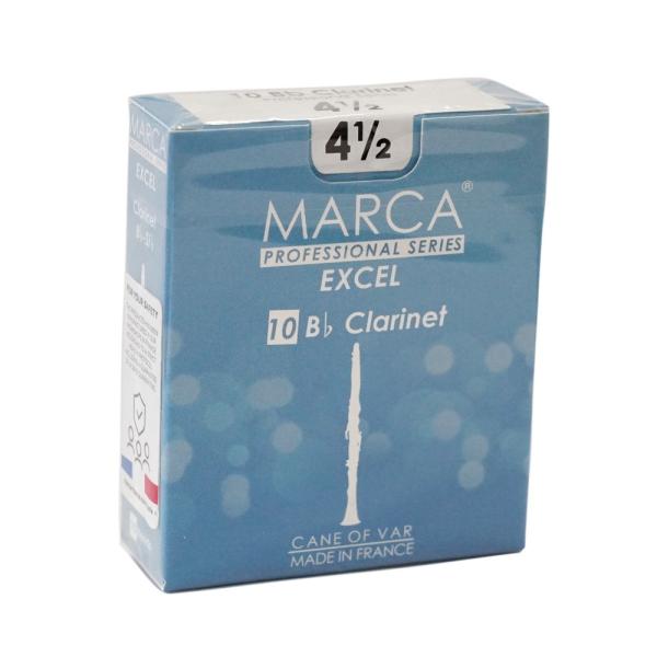 MARCA EXCEL B♭クラリネット リード [4.1/2] 10枚入り※商品の性質上、商品の返品・交換はお受け出来ません。マーカ・エクセルリードのコンセプトは、「あらゆるジャンルの奏者にも満足されるリード」。マーカ社では長年の研究を行...