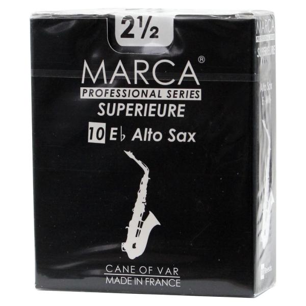 MARCA SUPERIEURE アルトサックス リード [2.1/2] 10枚入り※商品の性質上、商品の返品・交換はお受け出来ません。スペリアルリードは、E♭クラリネットからコントラバスクラリネット、ソプラニーノサクソフォンからバスサクソ...