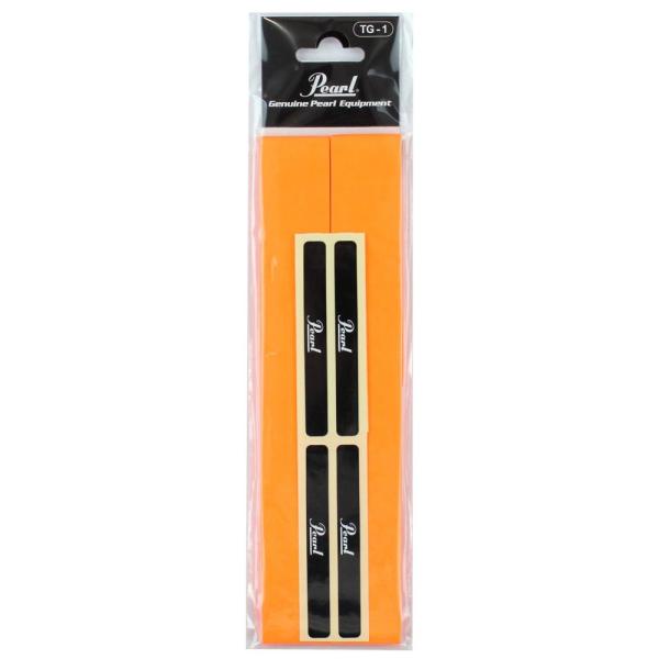 Pearl TG-1 #SO タイトグリップスティックのすべりを防ぐテープです。ヴィジュアルインパクト抜群のショッキング・オレンジ。【タイトグリップとは】テニスラケットや野球のバットのグリップ部にも採用されている手にしっくりと馴染む素材を使...