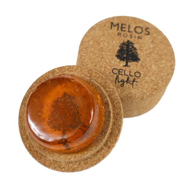 Melos メロス チェロ用松脂 ミニ ロジン ライト  ライト：粒子が細かくさらっとしていながら、程よい引っかかりがある。雑味の少ないクリアな音色。チェロ用に引っかかりは強め。 生産国：ギリシャ