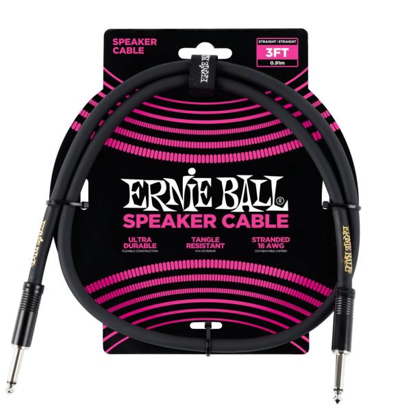ERNIE BALL 6071 3' STRAIGHT/STRAIGHT SPEAKER CABLE スピーカーケーブル[#6071] 3' Straight/Straight Speaker Cableは、非常にフレキシブルなスピーカー・...