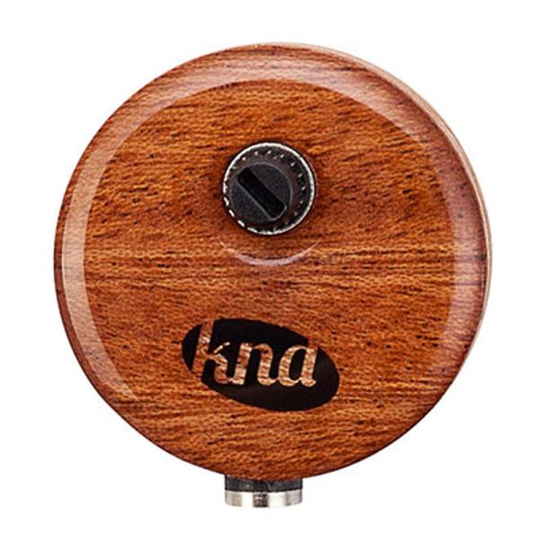 KNA UP-2 Universal Piezo Pickup with Volume control Maho cap ピエゾピックアップシンプルで綺麗な曲線のデザインは、楽器本来の温かみのある木製素材のルックスを損なうことなく最小限の取...